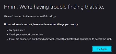 Cannot Connect To The Site Issue Nagadomi Waifu X GitHub