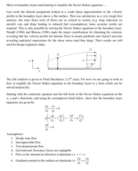 Solved More On Boundary Layers And Leaming To Simplify The Chegg