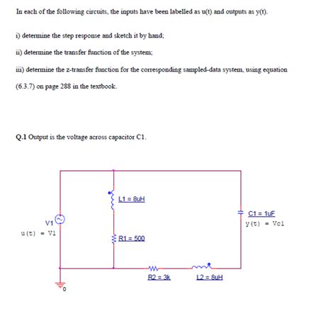 In Each Of The Following Circuits The Inputs Have Chegg
