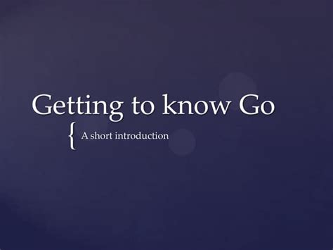 Golang Pptx Programming Languages Computing