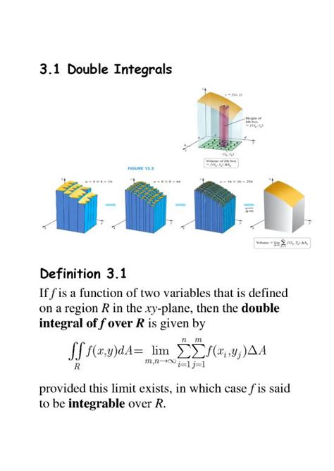 Multiple Integrals Pdf Chapter Multipleintegral Part