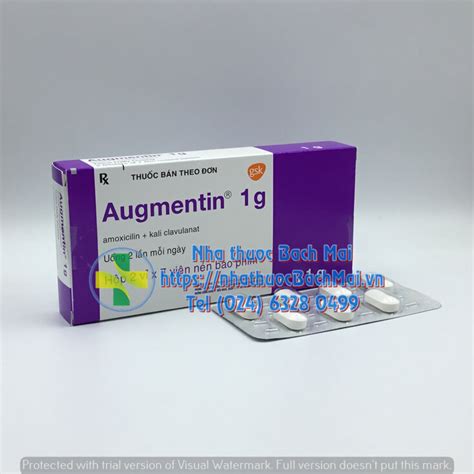 Augmentin 1g Nhà Thuốc Bạch Mai