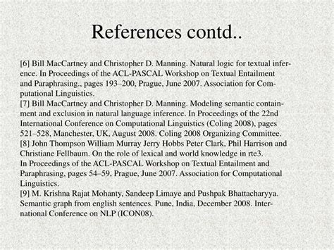 ppt recognizing textual entailment using unl framework powerpoint