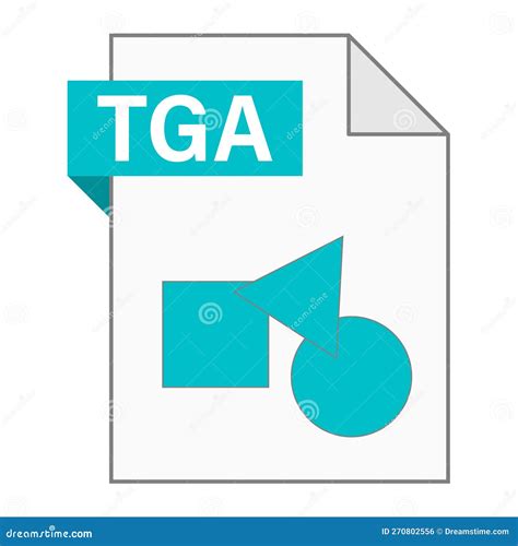 Modern Flat Design Of TGA File Icon For Web Stock Vector Illustration Of Format Data