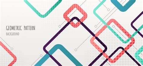 Premium Vector Abstract Geometric Pattern Design Of Square Elements Template Header