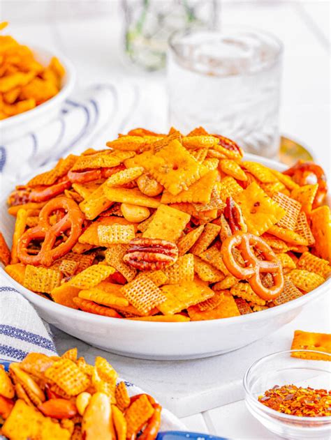 Homemade Spicy Chex Mix Averie Cooks