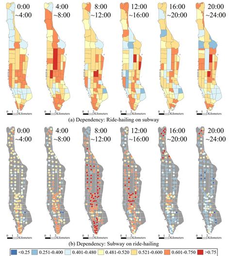 Spatiotemporal Distribution Of Modal Dependencies For Demand Prediction