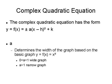 Section 11 6 Quadratic Functions And Their Graph