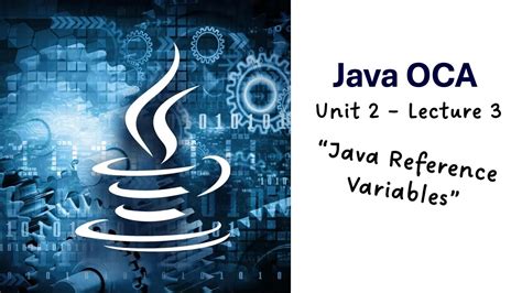 Unit 2 Lecture 3 Java Reference Variables Youtube