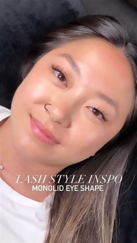 M Curl Lash Extensions Look Monolid Eye Shape Lash Inspiration Asian Eyes Lash Extensions