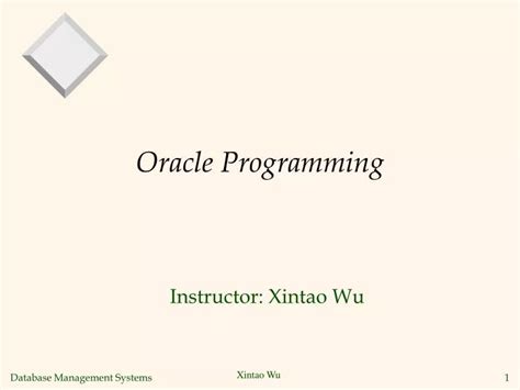 Ppt Oracle Programming Powerpoint Presentation Free Download Id1379290