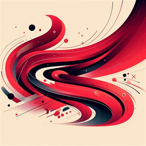 Vector Red Curve Background Premium AI Generated Image