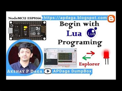NodeMCU Begin With Lua Programming LED Blinking APDaga Tech