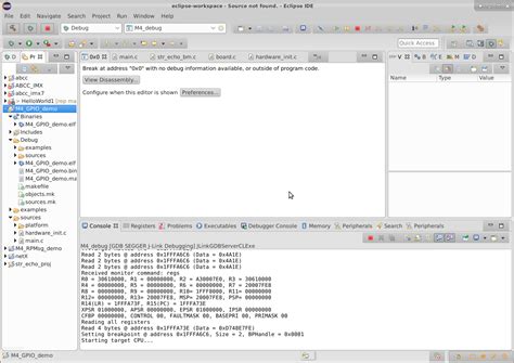 [solved] jlink base imx7d m4 eclipse debugging problem j link
