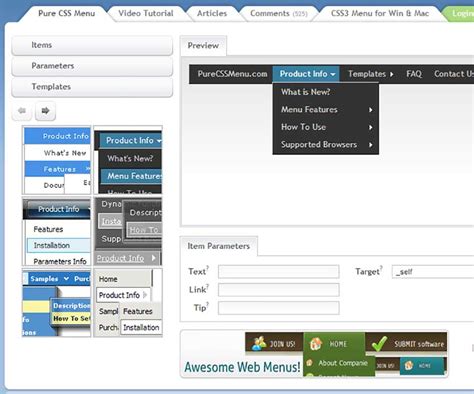 Как сделать красивое выпадающее меню обзор бесплатного сервиса