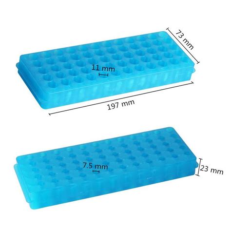 플라스틱 원심분리기 튜브 랙 실험실 테스트 튜브 홀더 브래킷 랙 2 면 60 홀 원심분리기 바이알 스탠드 05ml 15ml 1 Pc 학교 및 교육 용품