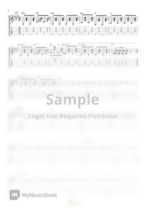 김연자 아모르 파티 By 빈사마기타나라 Tab 단선 악보 악보