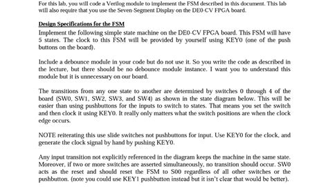 Solved For This Lab You Will Code A Verilog Module To Chegg