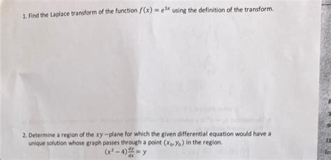 Solved Find The Laplace Transform Of The Function Chegg