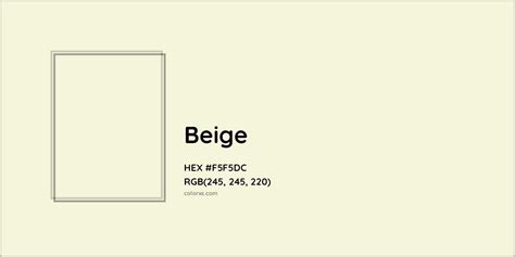 Hex F5f5dc Beige Color Color Code Color Meanings Color Coding