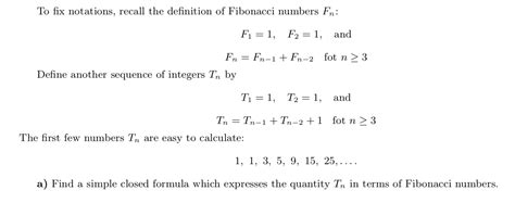 Solved To Fix Notations Recall The Definition Of Fibonacci Chegg