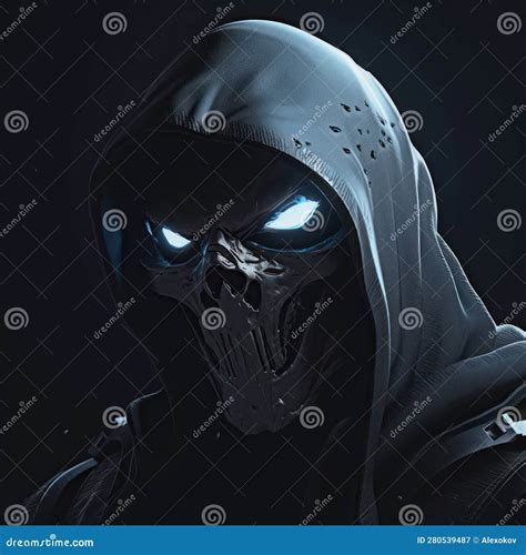 The Mysterious Phantom Character In High Detail Stock Illustration Illustration Of Ghostly