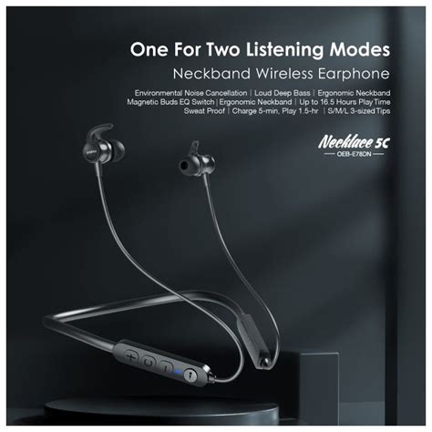 Oraimo Necklace 5c Neckband Wireless Earphone Rireel Stores