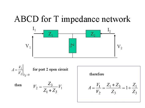 Network Parameters Impedance And Admittance Matrices For N