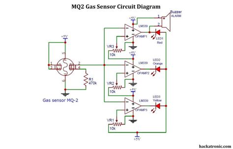 Mq2 Gas Sensor Circuit Electronic Circuit Design Circuit Diagram