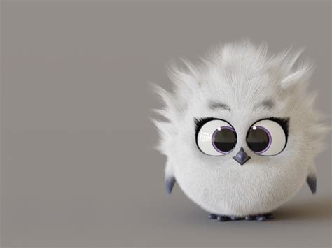 Скачать обои рендеринг настроение малыш арт птичка детская