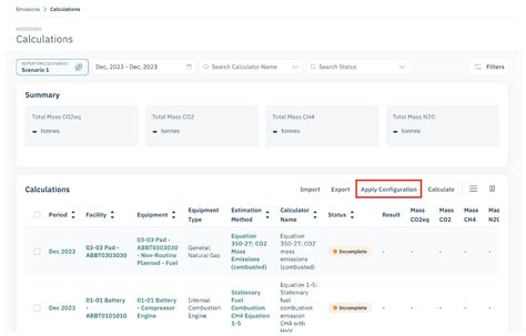 how to run emissions calculations using estimation methods validere