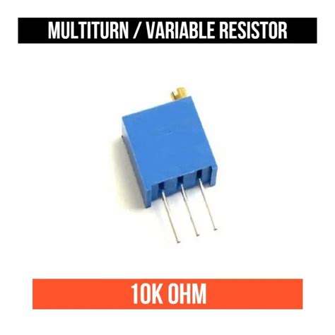 Multiturn Resistor 10k 103 10 Kilo Ohm Trimmer Potensiometer Variable