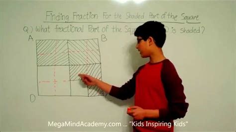 Fraction For Shaded Part Of Square Youtube