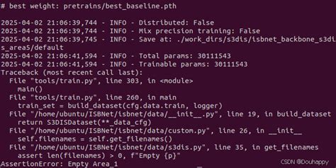 使用isbnet跑s3dis数据集时出现的问题及解决措施 csdn博客