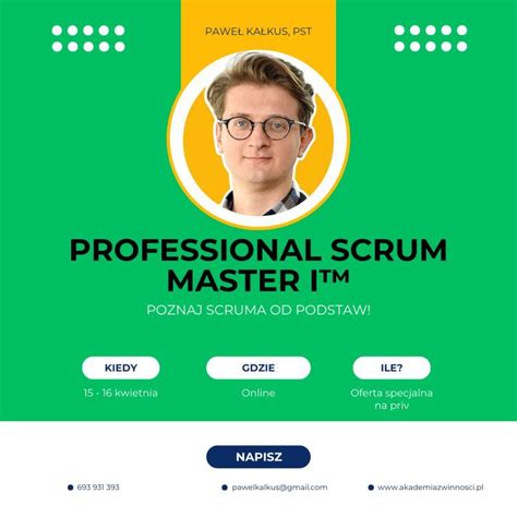 Paweł Kałkus Na Linkedin 🔷🔷🔷 Professional Scrum Master I🔷🔷🔷 Kultowe Szkolenie Dla Wszystkich…