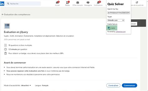 Get Linkedin Skill Assessments With Quiz Solver Plugin