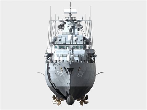 F 216 Schleswig Holstein Improved Brandenburg Class Frigate 3d Model By