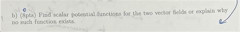 Solved Consider The Following Two Vector