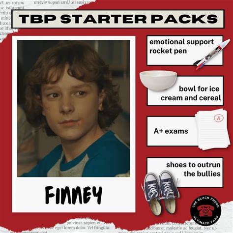 The Black Phone Finney Blake Starter Pack Starter Pack Black Phone