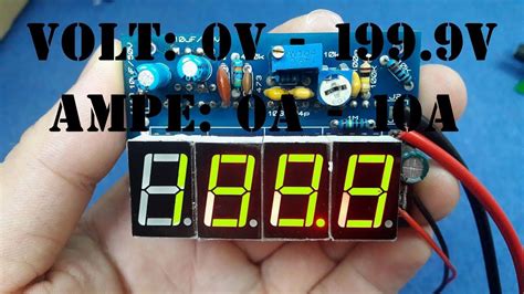 Digital Voltmeter Ammeter Circuit All In One