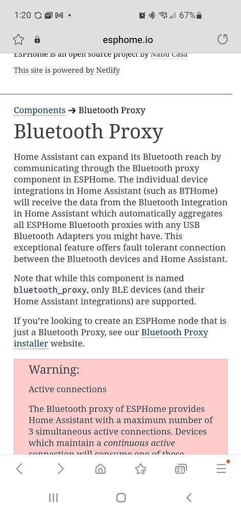 Esphome Multiple Bluetooth Proxies Esphome Home Assistant Community