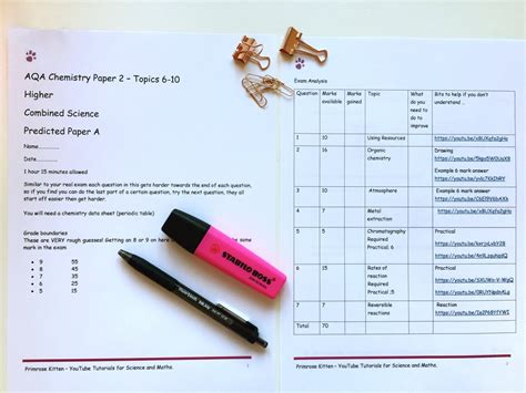 Gcse Science Predicted Papers Ocr Gateway Primrose Kitten
