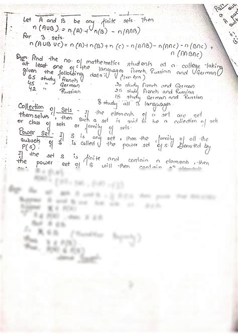 SOLUTION Discrete Mathematics Hand Written Notes Studypool