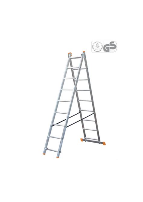 Scala In Alluminio Componibile A Due Elementi Vc 11 11 Gradini Vipscale Ponteggi