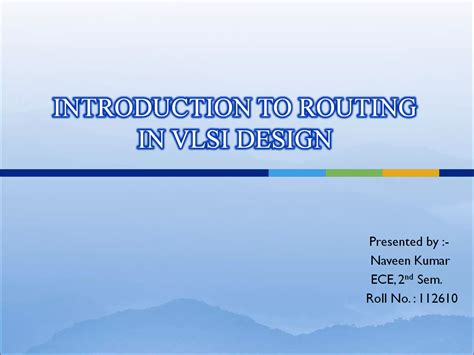Vlsi Routing Ppt Computer Networking Computing