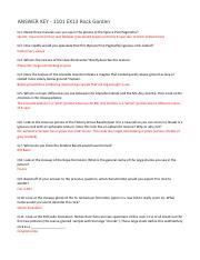 Ex Lab Answer Key Pdf ANSWER KEY EX Rock Garden Q Name Three Minerals Can You