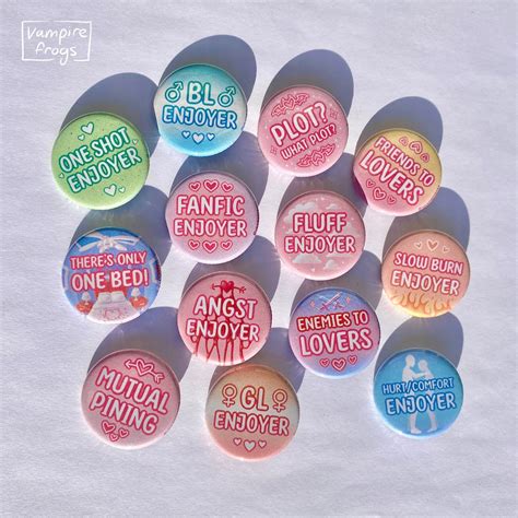 Fanfiction 125 Inch Pinback Button Tiktok Twitter Meme Pin Ao3