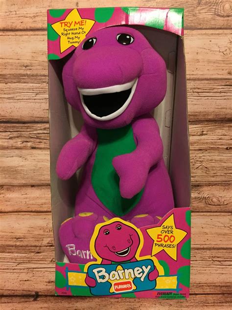 Vintage 1992 Playskool Talking Barney Electronic Interactive Plush Toy