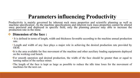 Planning And Deployment Of Csm At Moderate Depth Opencast Mines A Bla