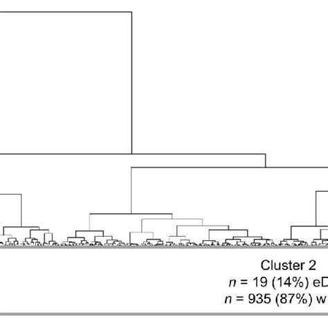 Simplified Dendrogram Of Bootstrap Hierarchical Cluster Analysis Of